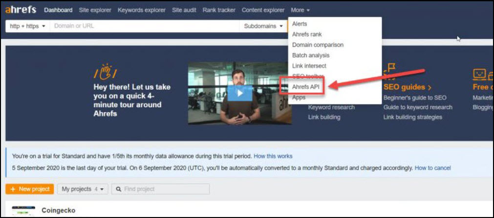Import Ahrefs Data to Google Sheets [2021] | API Connector
