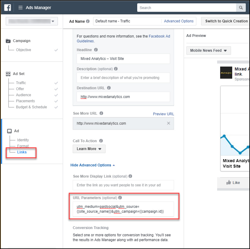Track FB Ads In GA With URL Dynamic Parameters Mixed Analytics